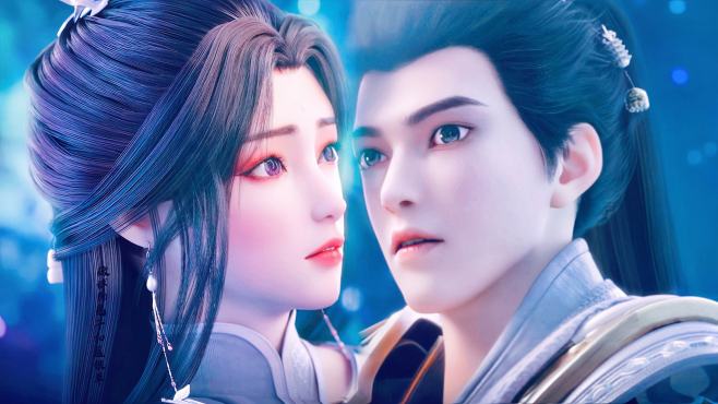 完美世界:月婵实在是太美了,连不轻他绝美身影飘落山林间