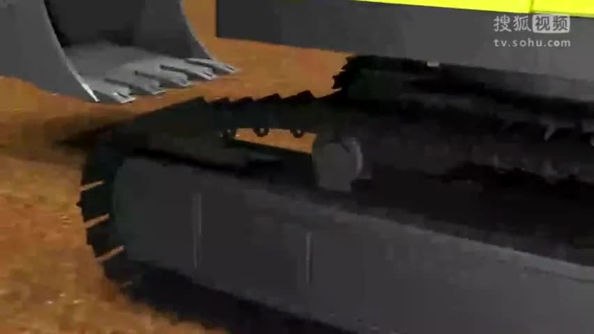 挖掘机视频表演动画大全 卡通儿童玩具挖掘机视频_