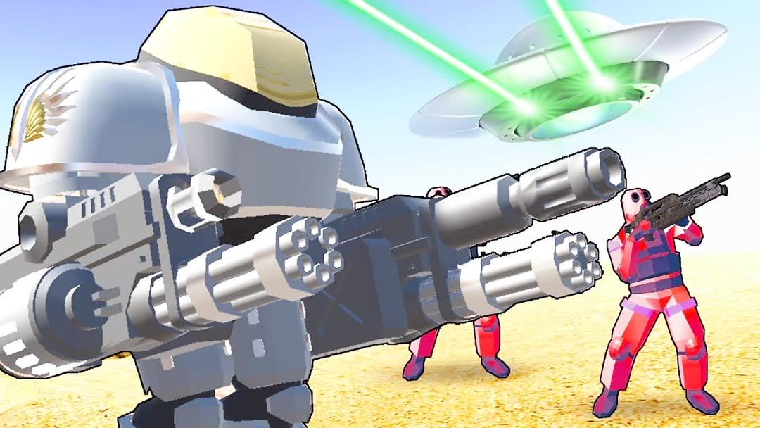 面面解说 战地模拟器!机甲战士大战异形UFO?