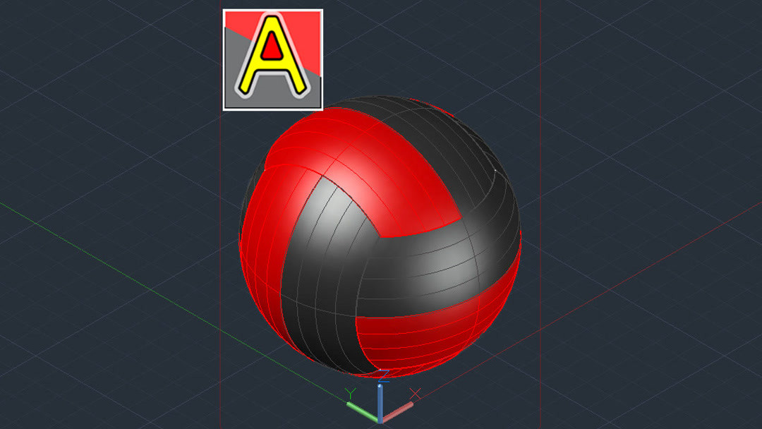 第65课-CAD排球建模-原理类似太极球