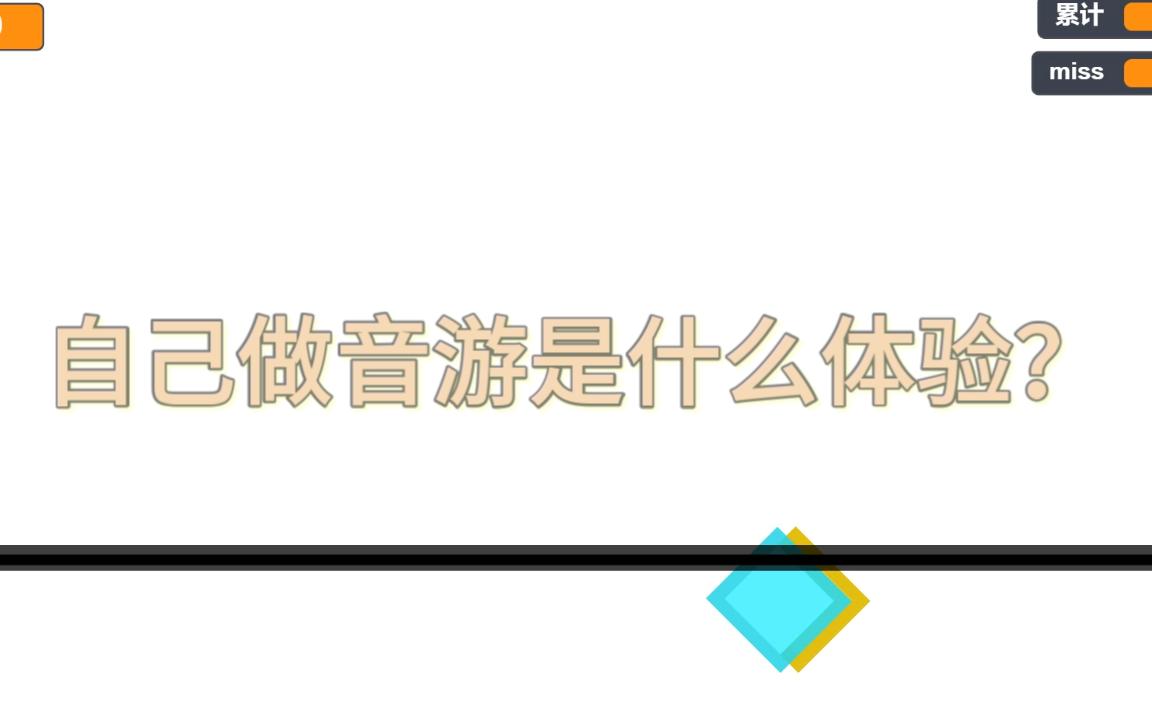 自己做了一个音游。