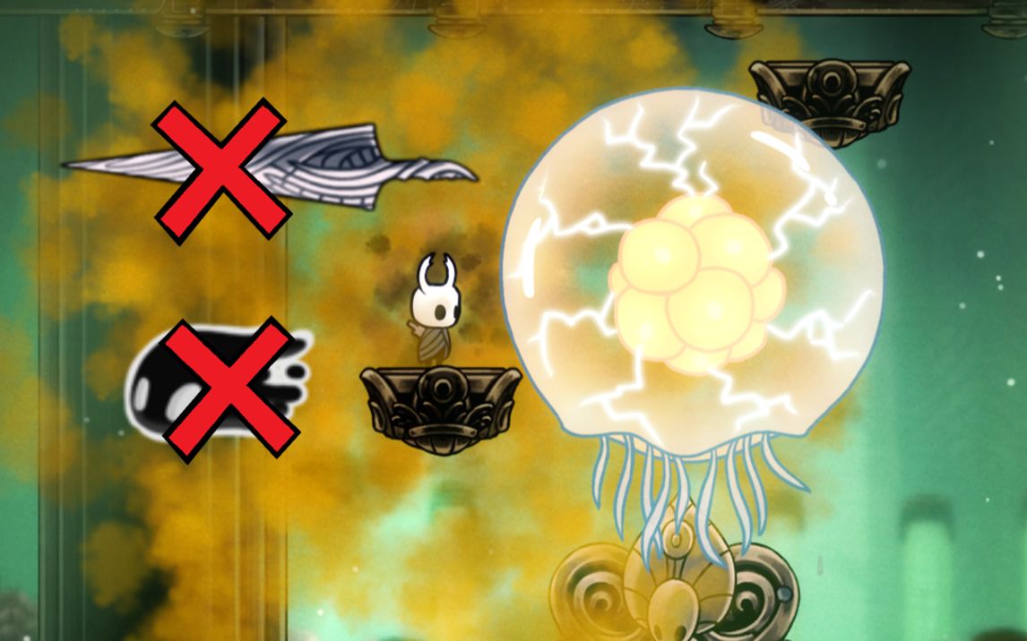 【空洞骑士】禁钉禁法,只用英勇的气息征服乌姆