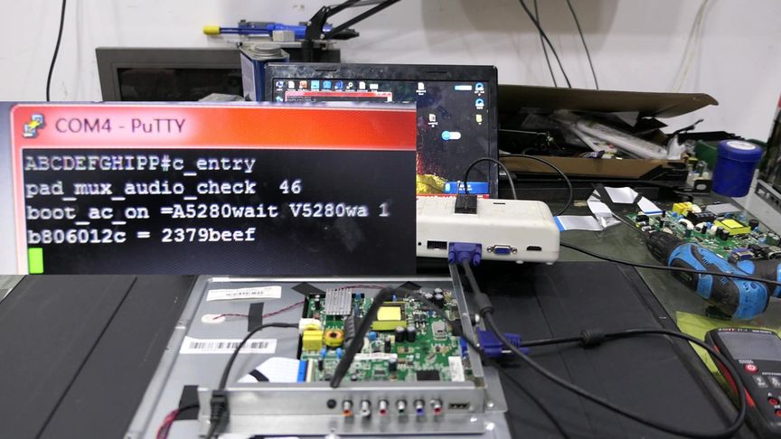 数据写的张冠李戴,这液晶修的也太随意了