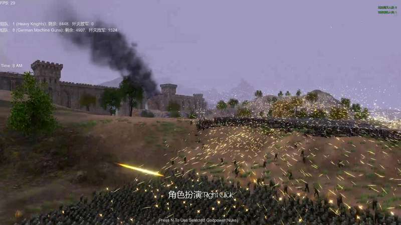 最强史诗战争模拟器:德国步兵拿着MG42向着罗马的百万大军开火