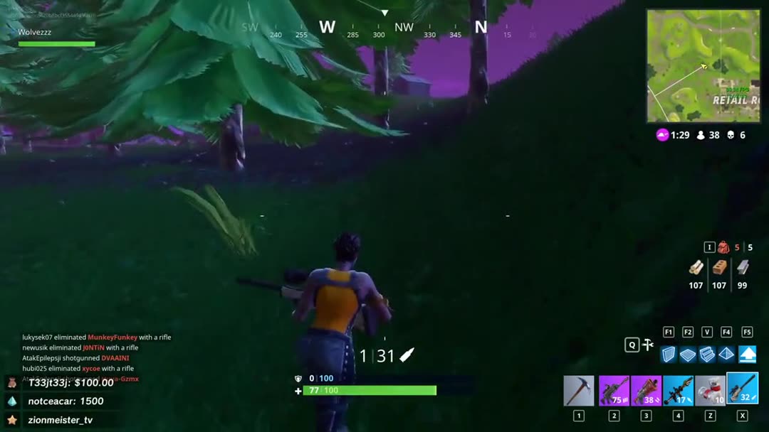 堡垒之夜大逃杀模式26杀完整视频【奇游联机加速器】