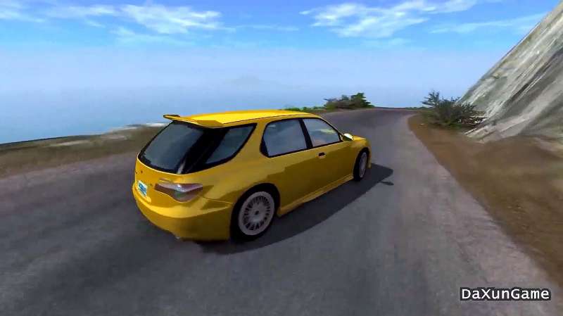 车祸模拟器:在山顶玩漂移,一个失误起火爆炸了