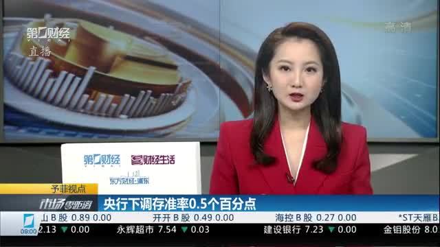 央行下调存准率0.5个百分点丨予菲视点