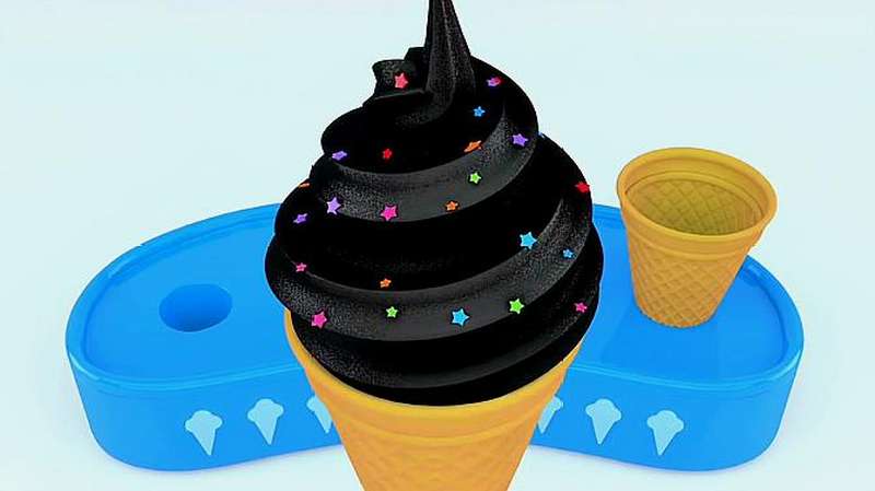 亲子早教动画 灌装彩色冰淇淋