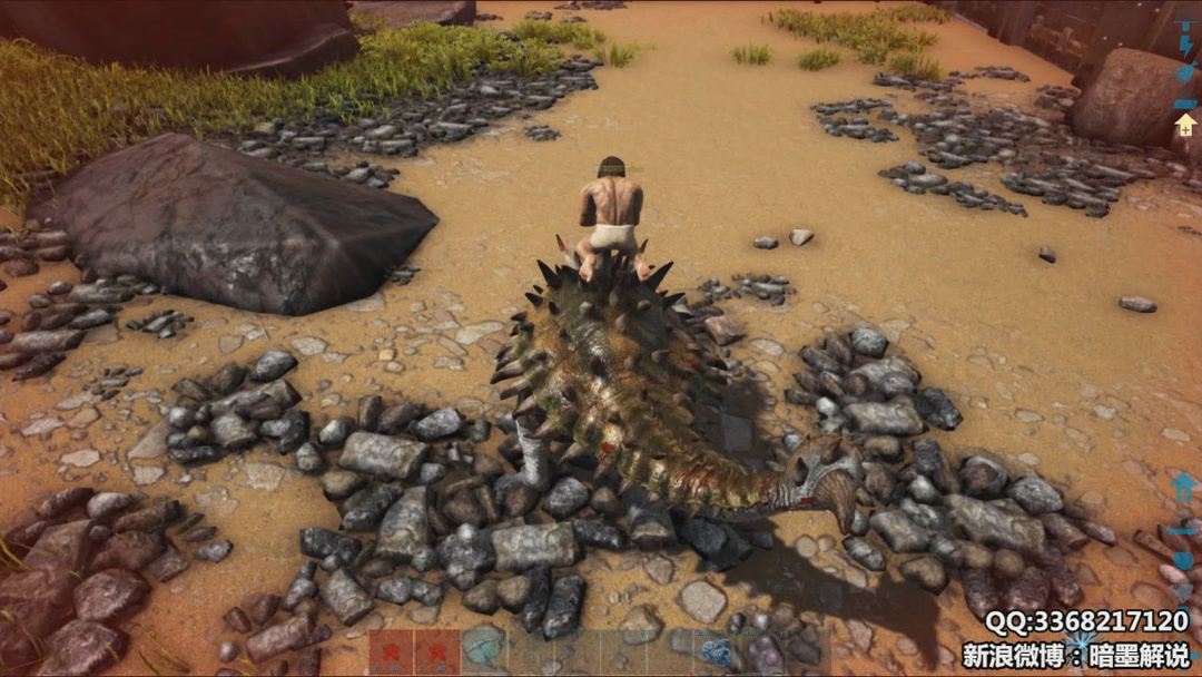 方舟生存进化1个甲龙vs30个帝王蝎 暗墨解说