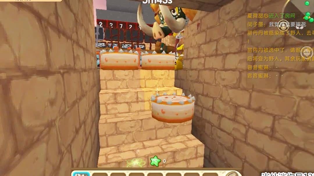 迷你世界:野人来了,半仙异想天开准备用蛋糕封路结果自食恶果
