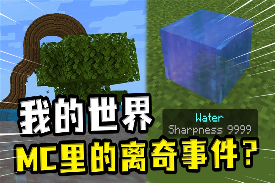 我的世界:离奇物品,水附魔9999级锋利,凋零只要1下