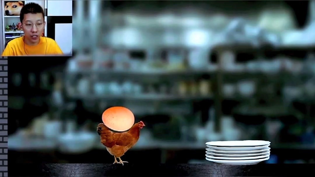 母鸡护蛋模拟器,不让鸡蛋掉在地上!鲤鱼解说