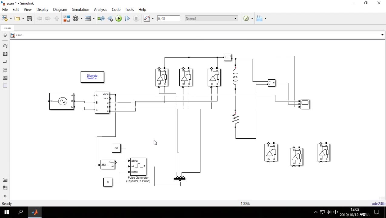 【matlab仿真】三相半波可控整流