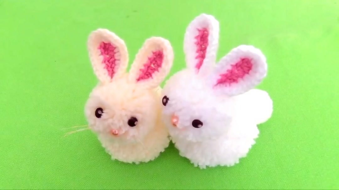 钩针编织-看看如何用毛线钩织小兔子!