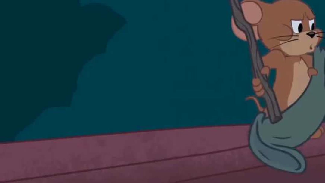 《新猫和老鼠》汤姆爬上树摘核桃,松鼠捣乱把树枝锯断