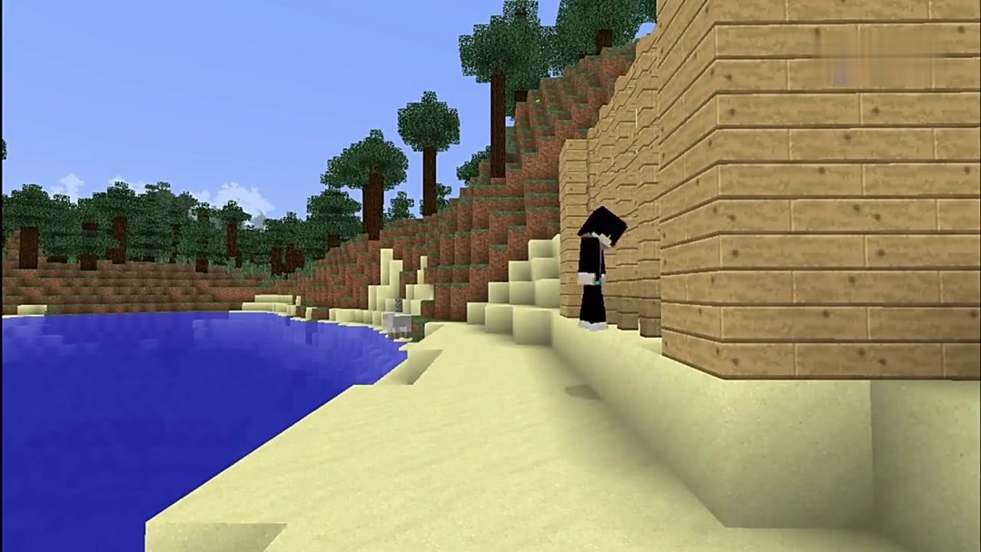 我的世界vs真实世界,史蒂夫穿越到现实被踢,还好是假的