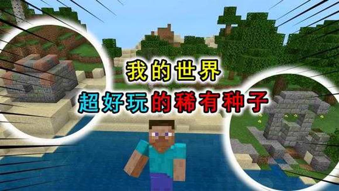 我的世界：好玩的稀有种子，府邸村庄峡谷3合1，还有超壮观山谷