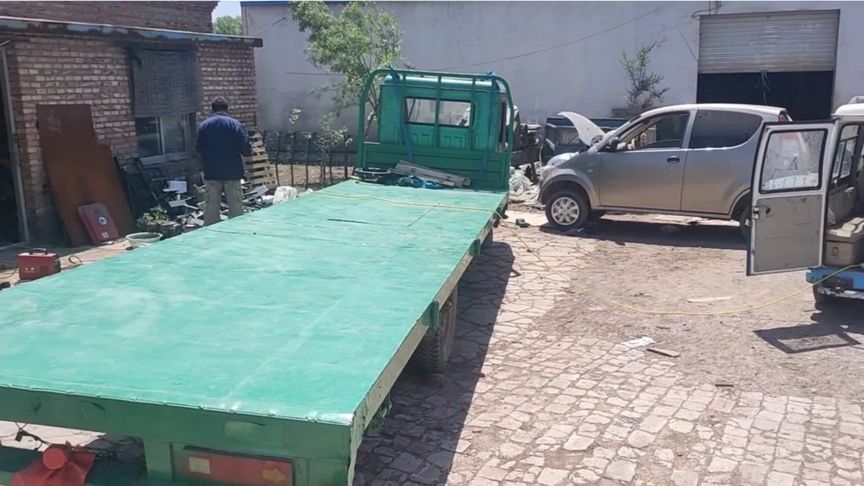 山东阳信县网友安装一台GY6超静音増程器正在忙碌安装中