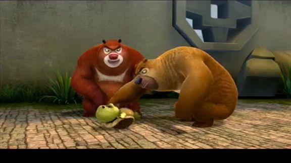 拖拖被两只小熊熊戏弄,没看到皮影戏,哭惨了!