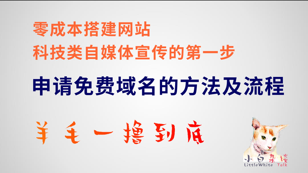 撸羊毛,如何给网站申请免费域名的方法及流程,零成本搭建网站,