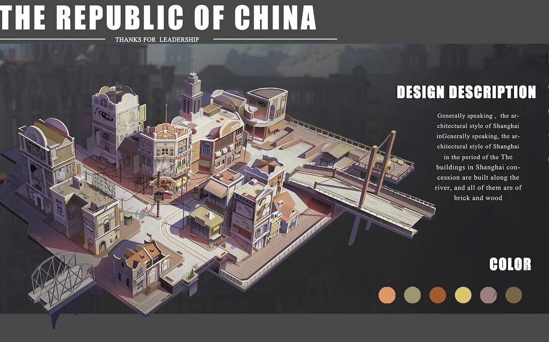 【3DMAX场景建模】大型城镇房屋建模,次世代场景模型制作