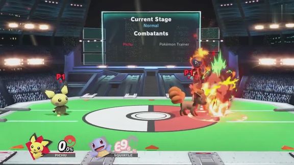 皮卡丘游戏各角色出大招串烧动画:火焰球