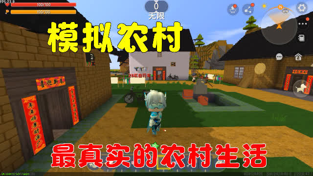 迷你世界:模拟农村,还原最真实农村生活,做饭只能用烧火大锅