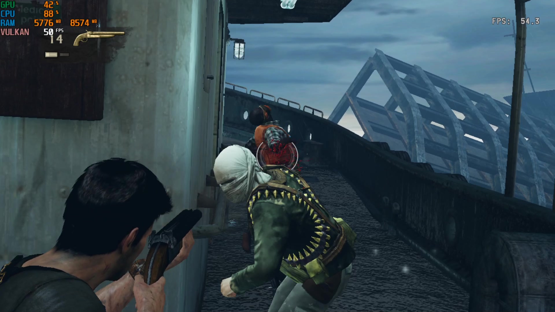 RPCS3/PS3模拟器 神秘海域3 狂风巨浪关卡