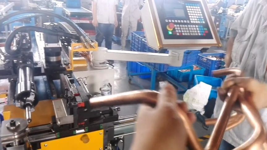 全自动弯管机视频,铜管弯管机视频