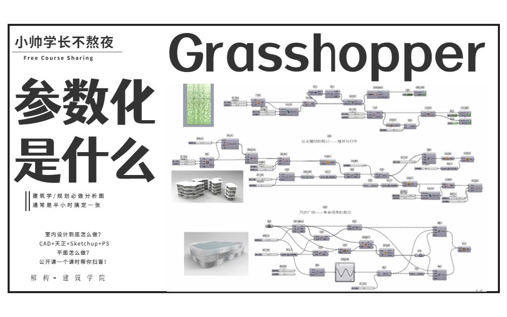 【Grasshopper 参数化设计】它到底是什么 有什么样的应用?