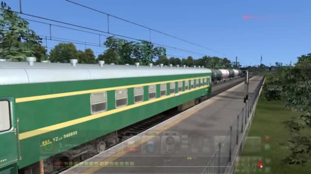 TS2017模拟火车:老东风4刹不住车啦!