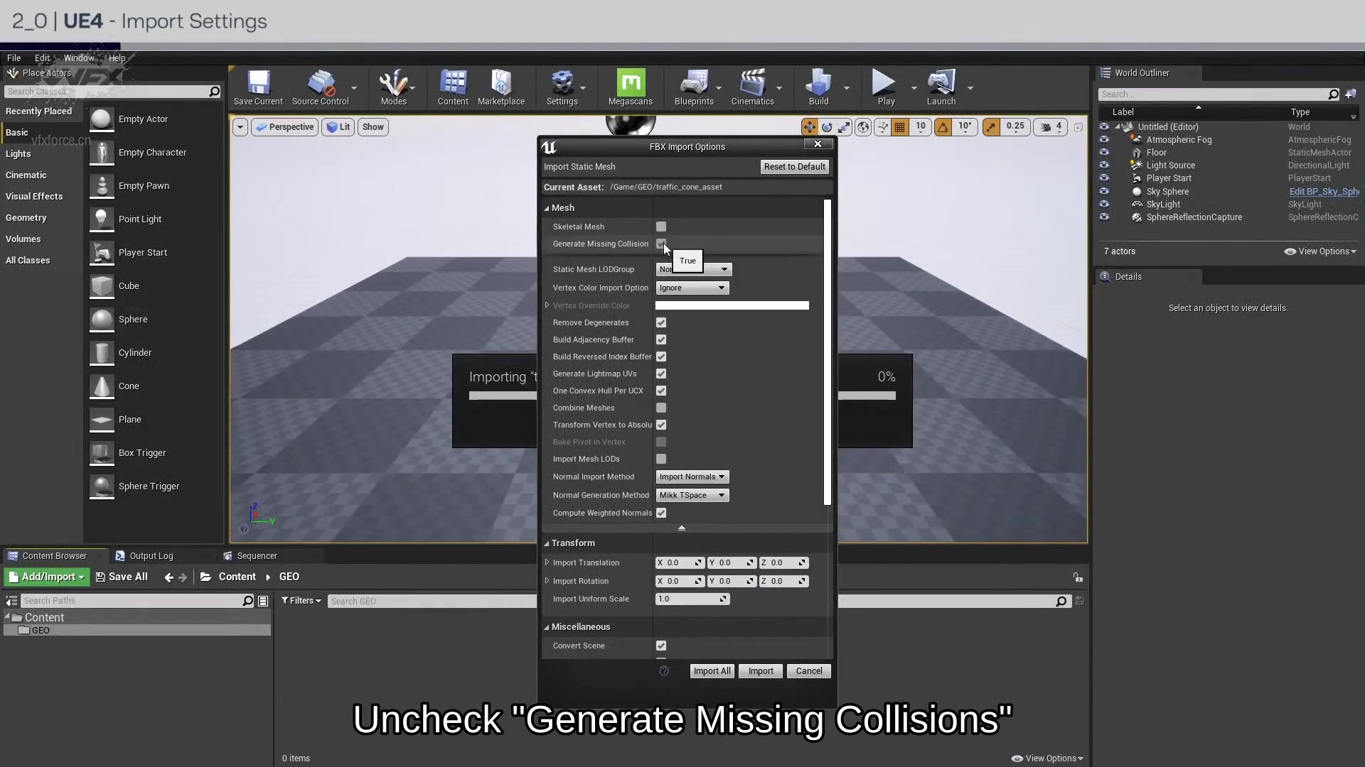 Houdini到UE4导出自定义几何体Houdini to UE4 Custom Collision ...