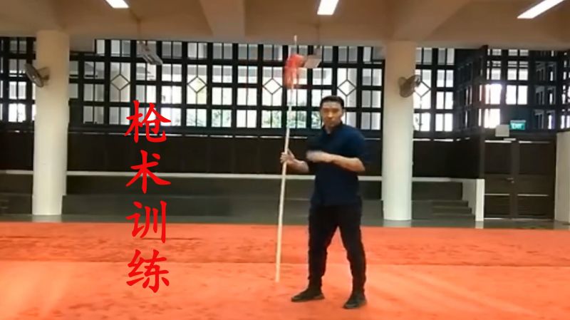 棍术点棍加抡摔棍教学 - 棍术基础动作舞花棍提撩棍