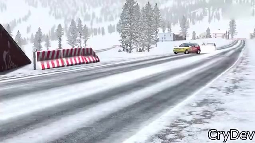 Beamng模拟汽车卡车高速碰撞效果_高清