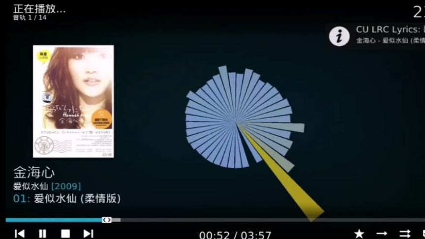 KODI播放器音乐播放录屏