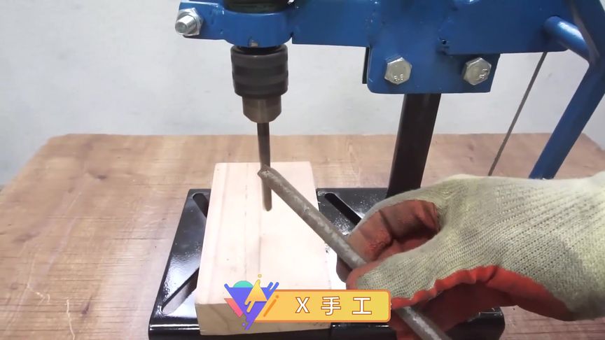 自制电钻台钻支架,电钻钻孔底座