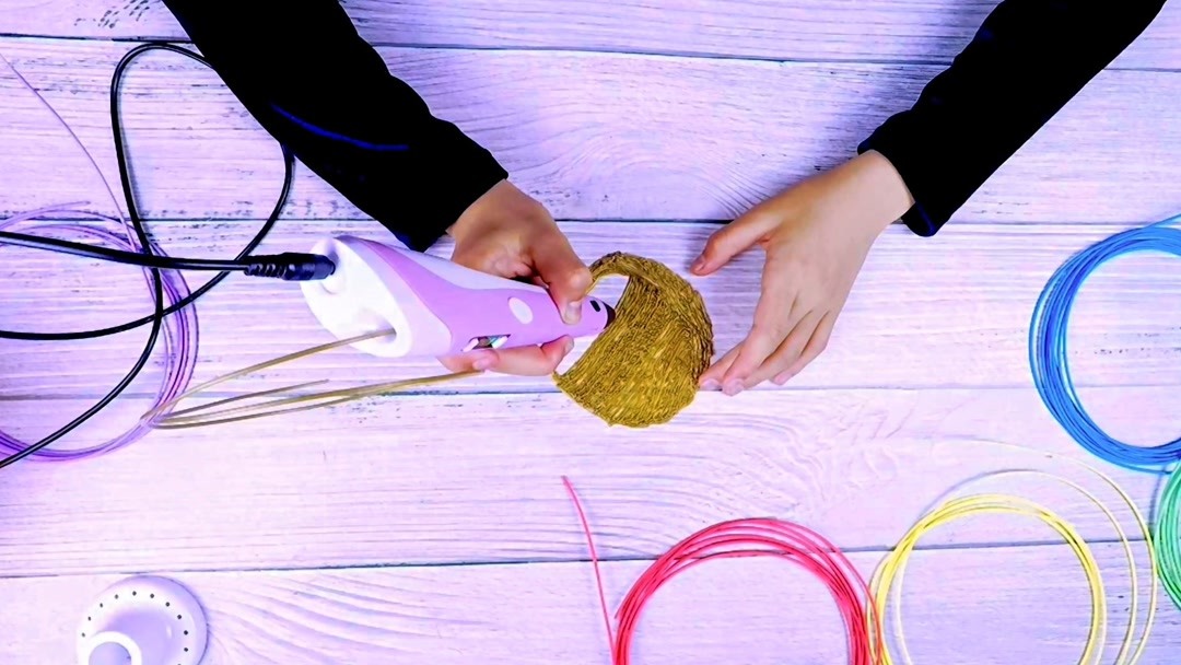 超级神奇的3d打印笔,制作可爱的创意手工,简单有趣实用又好学