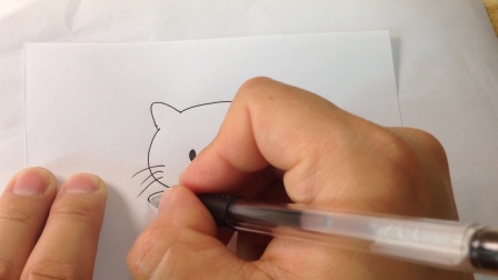 儿童简笔画教程.可爱的凯蒂猫