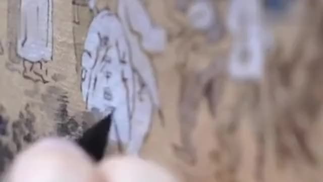 90后小伙手绘"核酸检测上河图",真实记录抗疫场景,细节逼真