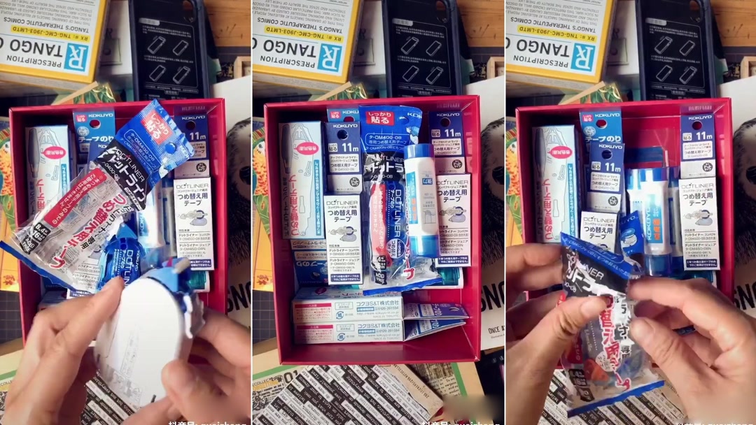 不要再问我的修正带为什么能粘东西啦～这个小可爱叫点点胶,用完还...