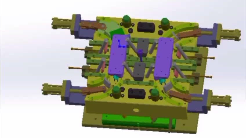 旋转抽芯模具#三维建模 #3d建模 #3d设计 #机械设计 #智能制造