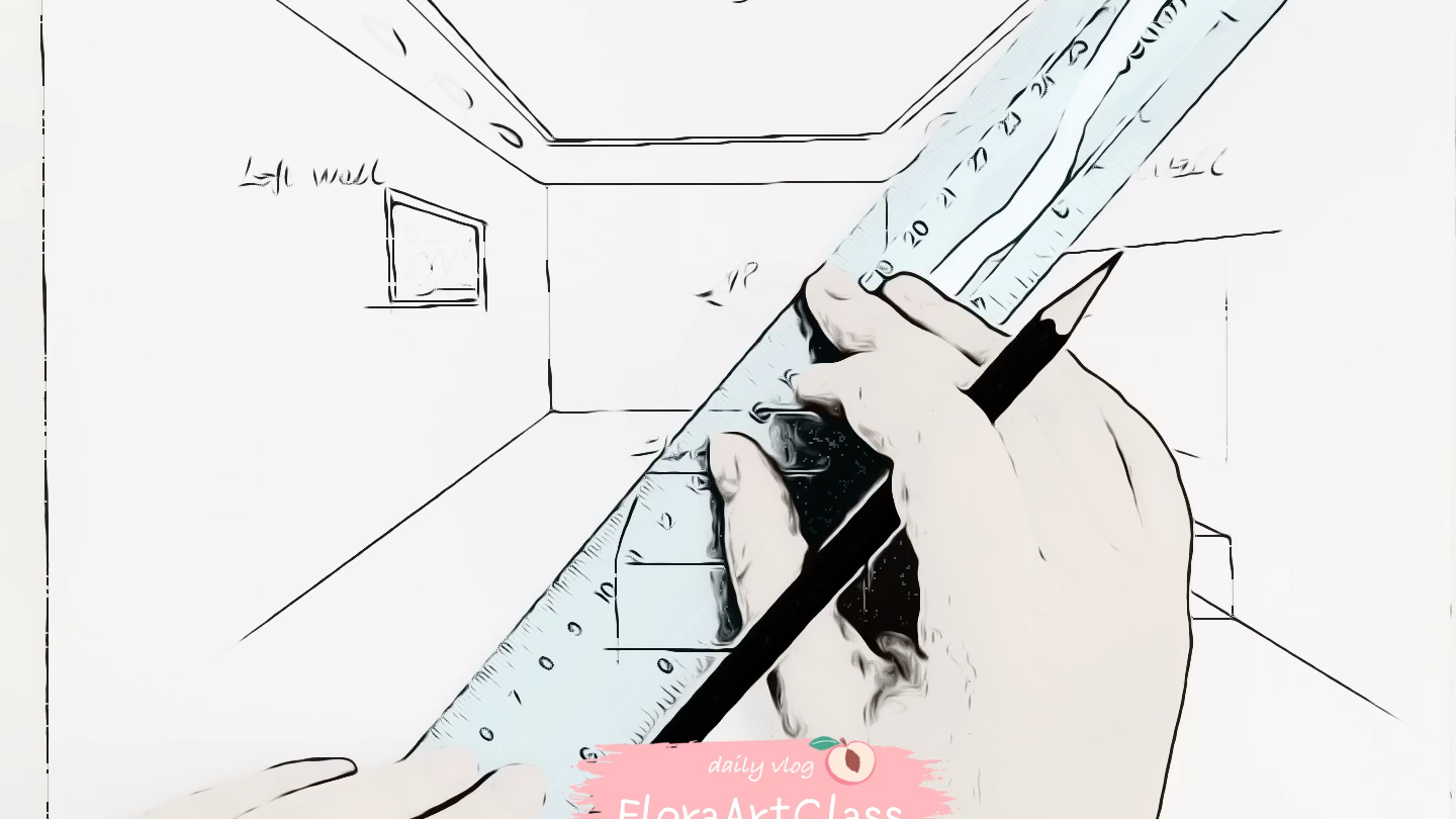 | 初中美术选修课 | 环境艺术设计基础课程之室内一点透视,体块练习