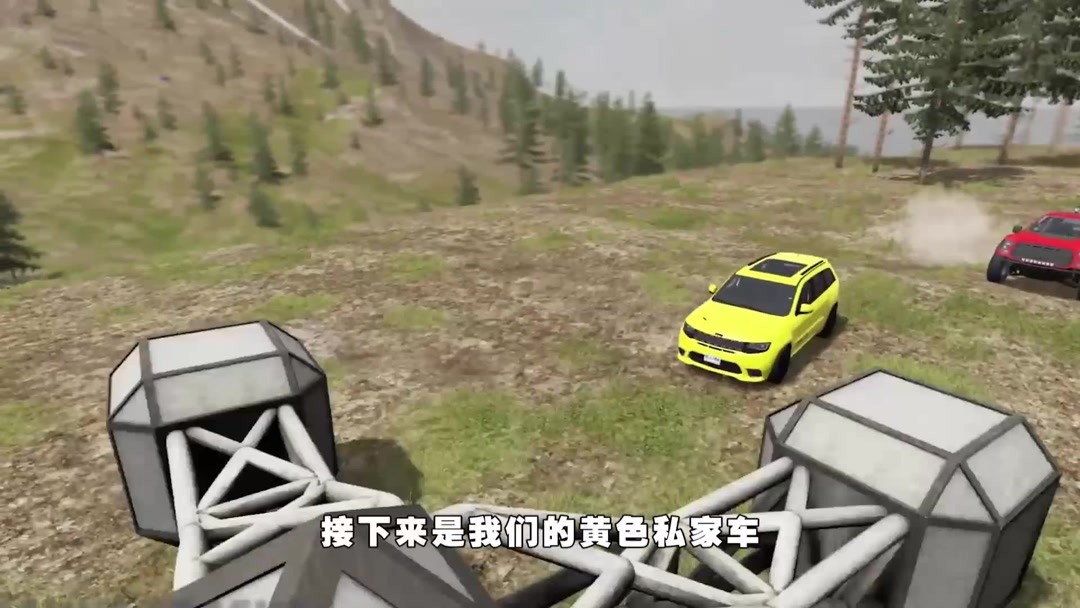 模拟器:汽车挑战落地大摆锤,简直就是汽车坟墓,奔驰大G最惨!