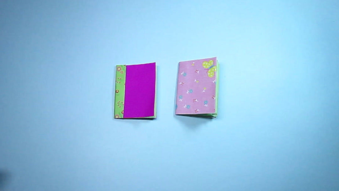 儿童手工折纸迷你小书本,简单又漂亮作业本的折法