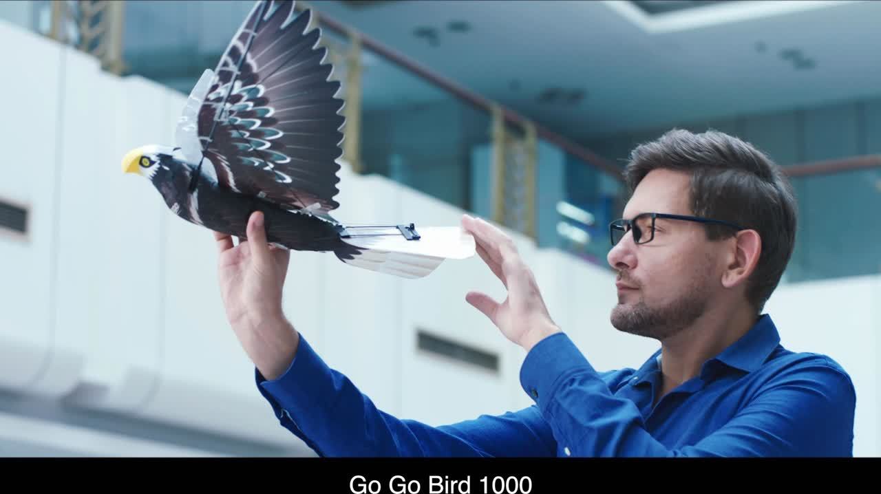 智能仿生扑翼飞行器,Go Go Bird1000系列新品发布宣传视频
