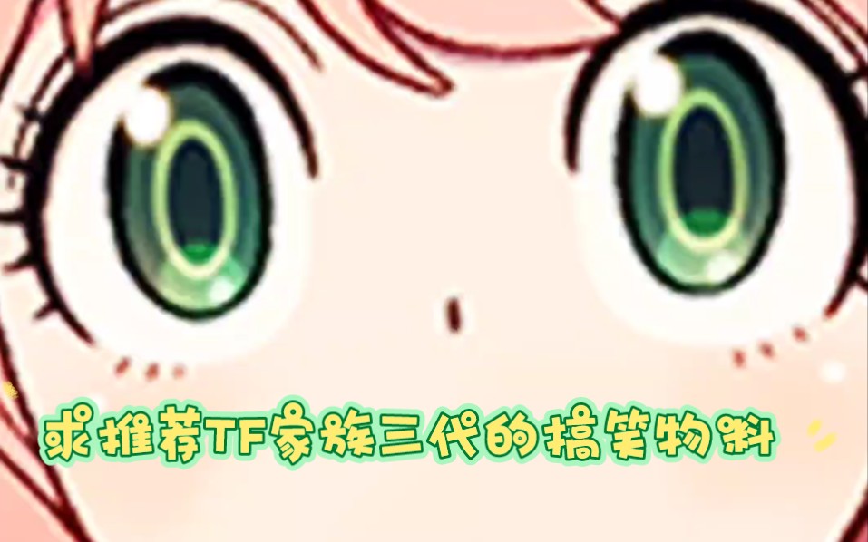 【TF家族三代】求推荐三代搞笑的物料,蟹蟹