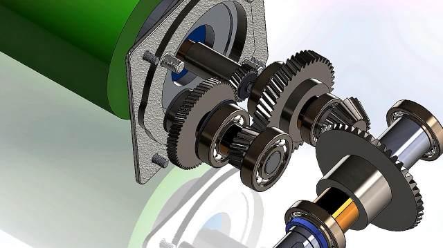机械减速箱的装配结构,一个动画了解它的运行原理!