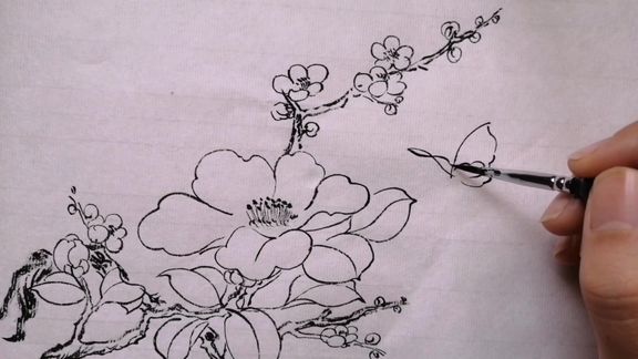 花卉的绘画过程,用简单的绘画方式让兴趣爱好为生活添彩!