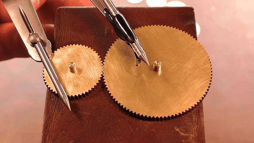 完美的齿轮加工过程, 这动手能力太强了, 大师级的制作