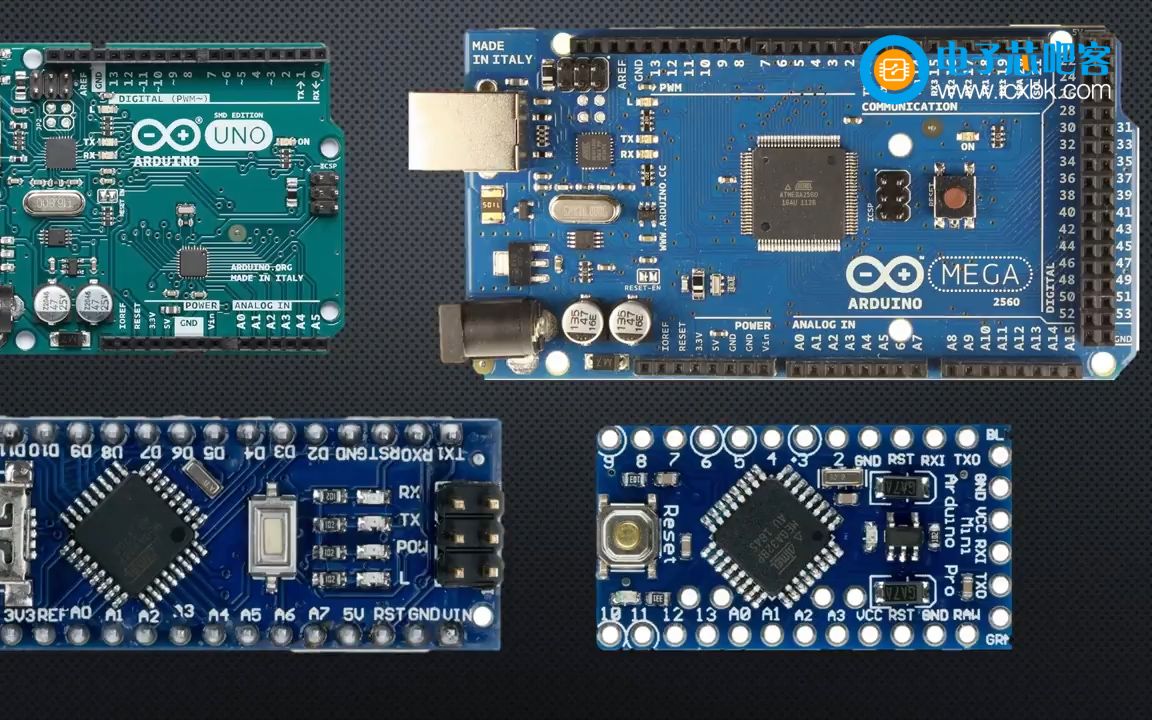 【带资料】测试比较四种Arduino Nano全新型号!